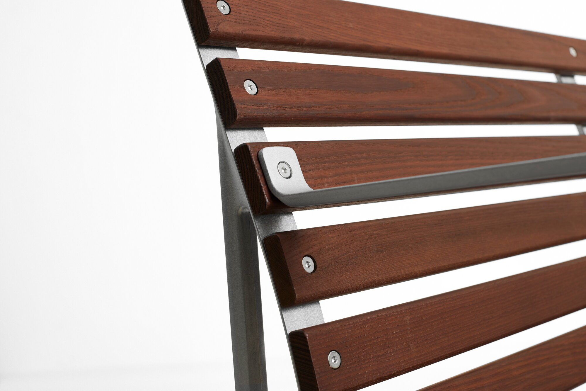 HAY Traverse dining bench with armrest, heat treated oiled ash ...