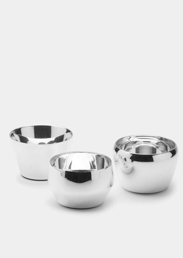 Skultuna Kin kynttilälyhty 3 kpl, hopeoitu | Finnish Design Shop