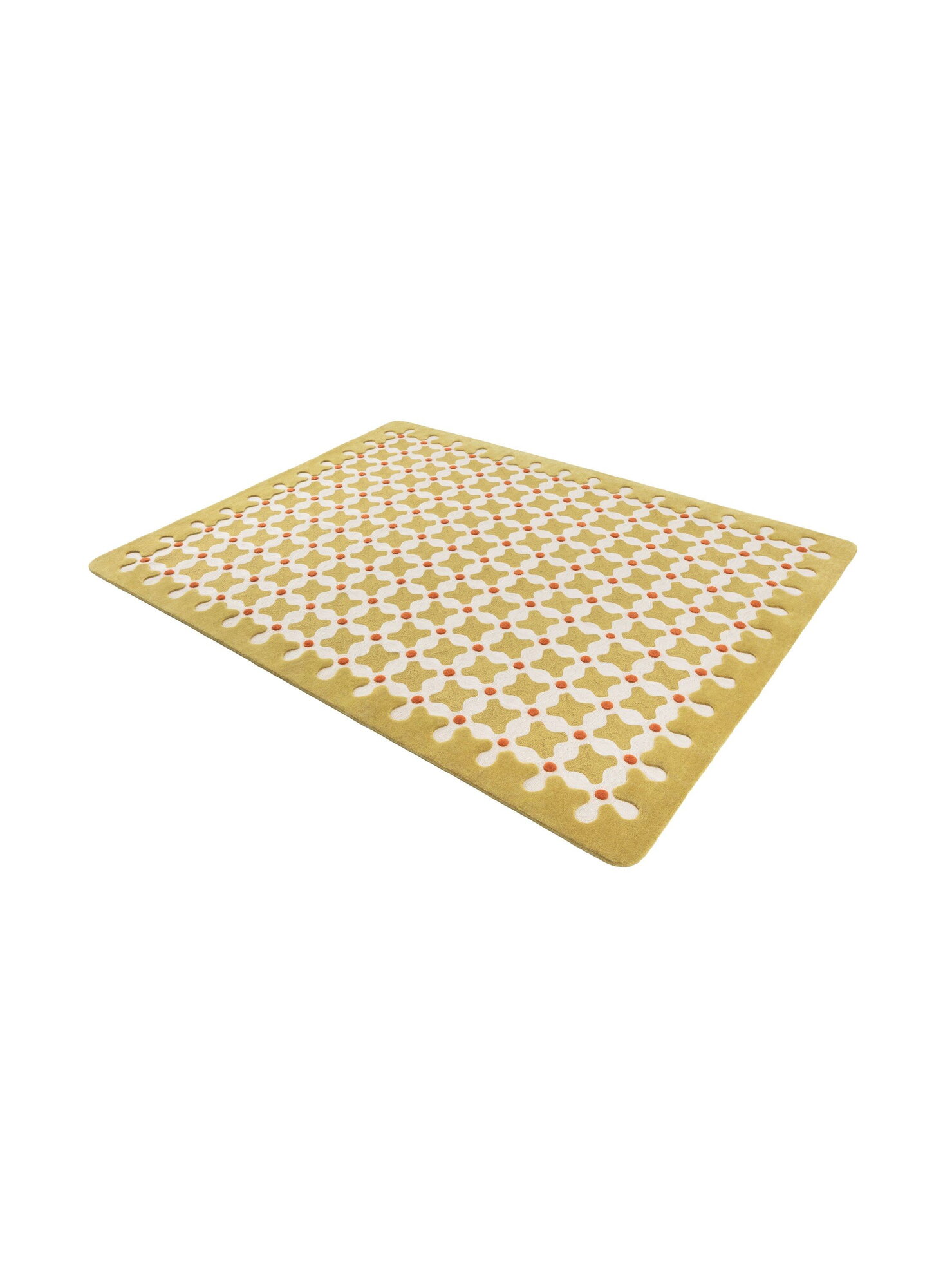 cc-tapis Criss cross rug, 162 x 242 cm, mustard | Finnish Design Shop NL