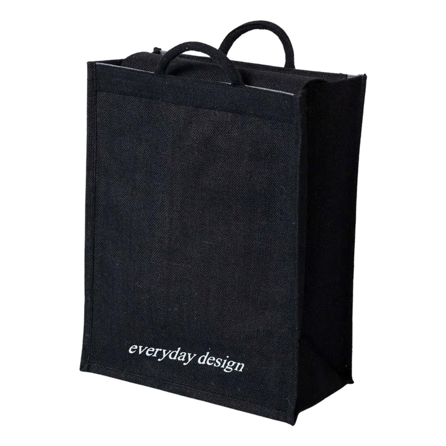 Everyday Design Helsinki juuttikassi, musta | Finnish Design Shop