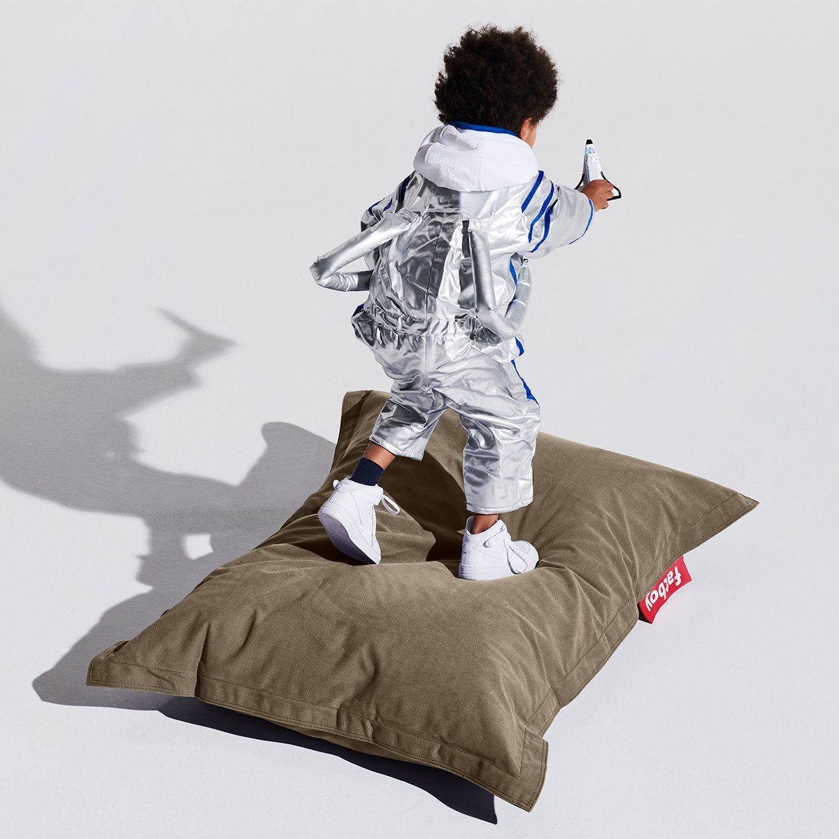 Fatboy Junior Recycled Canvas beanbag, taupe grey | Finnish Design Shop