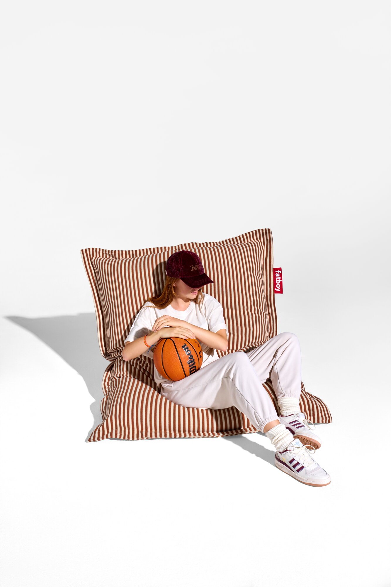 Fatboy Original Slim Terry bean bag, cognac creme | Finnish Design Shop