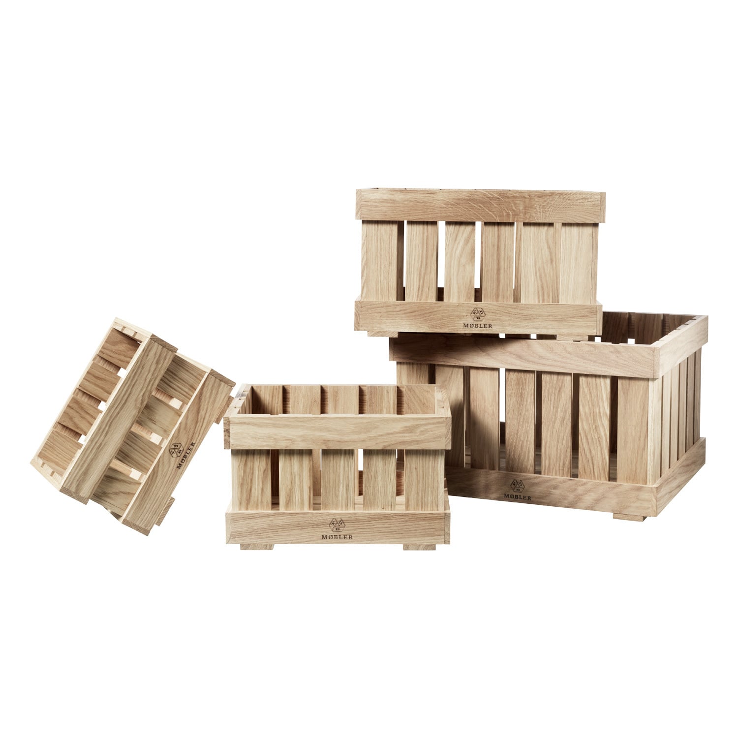 FDB Møbler X1 omenalaatikko, koko 5, tammi | Finnish Design Shop