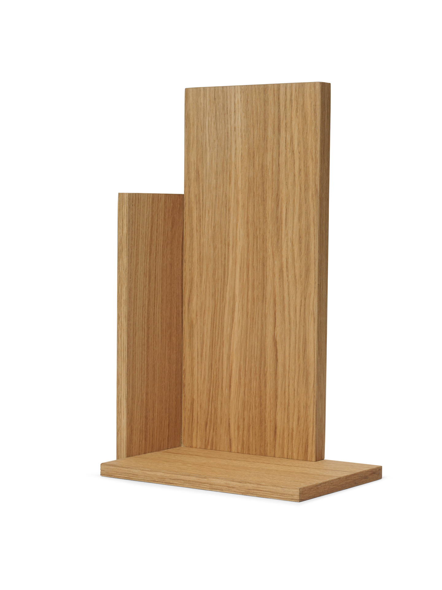 Ferm Living Stagger shelf, tall, oiled oak | Finnish Design Shop