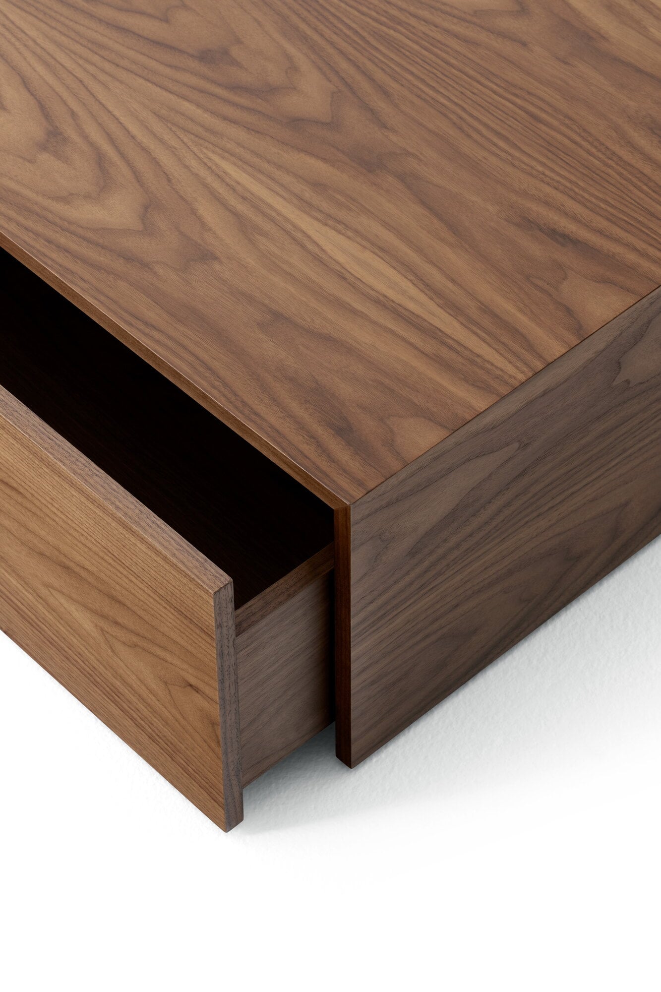 New Works Mass High coffee table with drawer, walnut | Finnish Design Shop