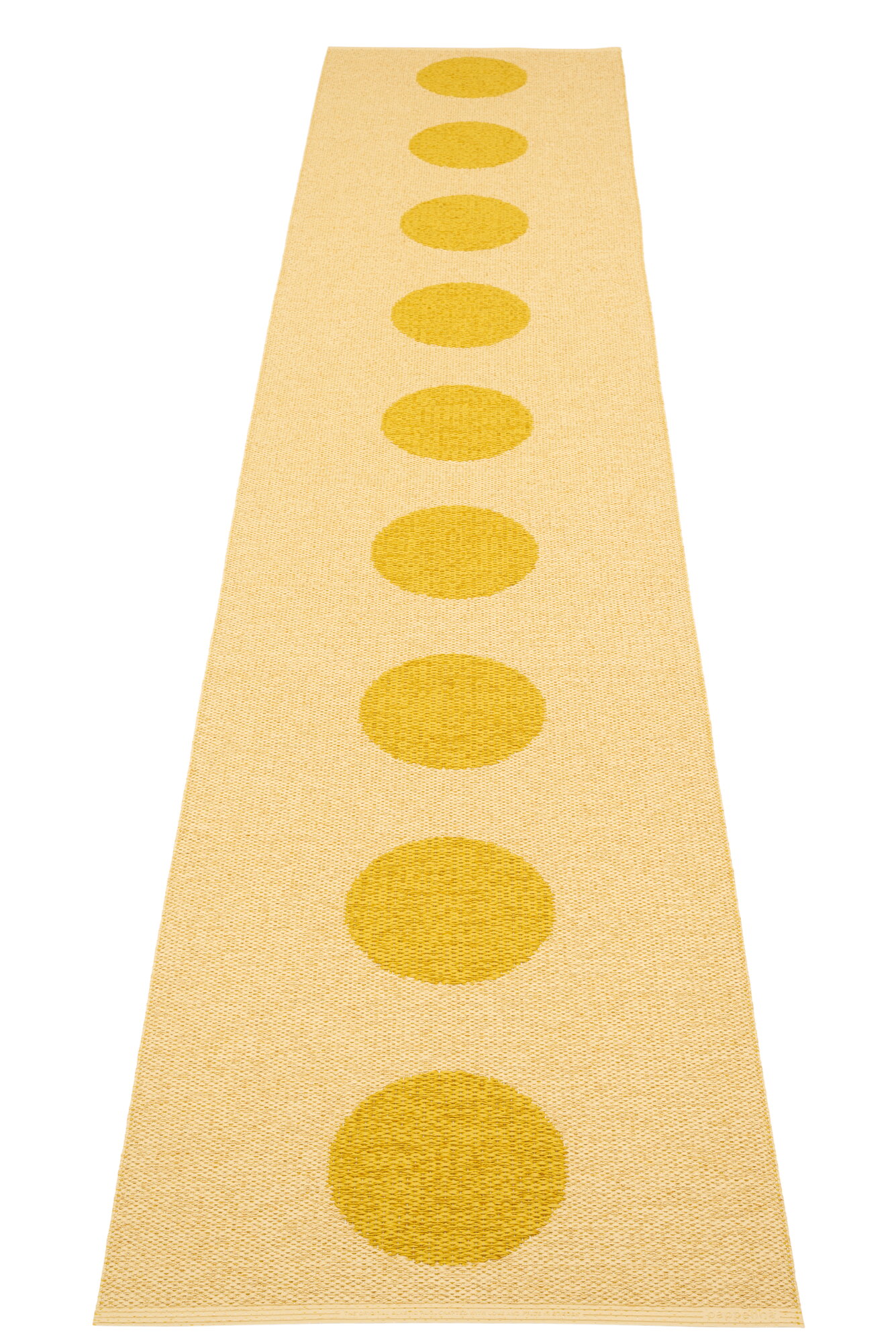 Pappelina Vera Pop rug, 70 x 360 cm, mustard - pale yellow | Finnish ...