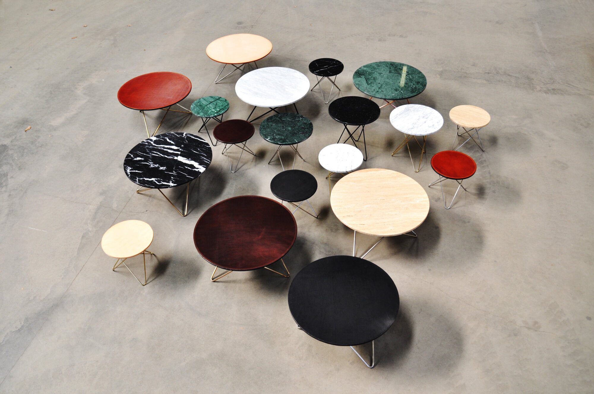 OX Denmarq Dining O table, 80 cm, black - white marble | Finnish Design ...