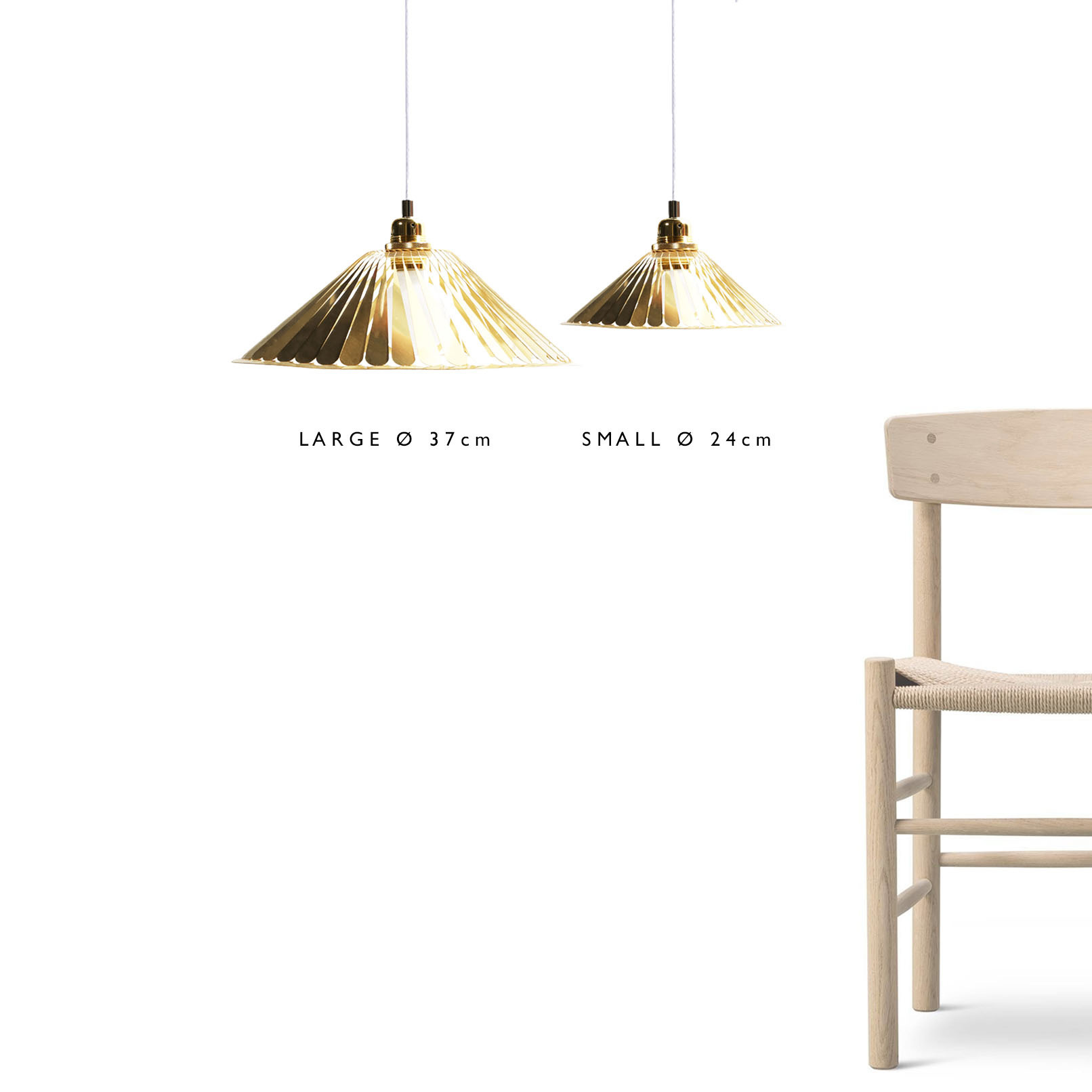Fundamental Berlin Propeller lamp shade, 24 cm, brass | Finnish Design Shop