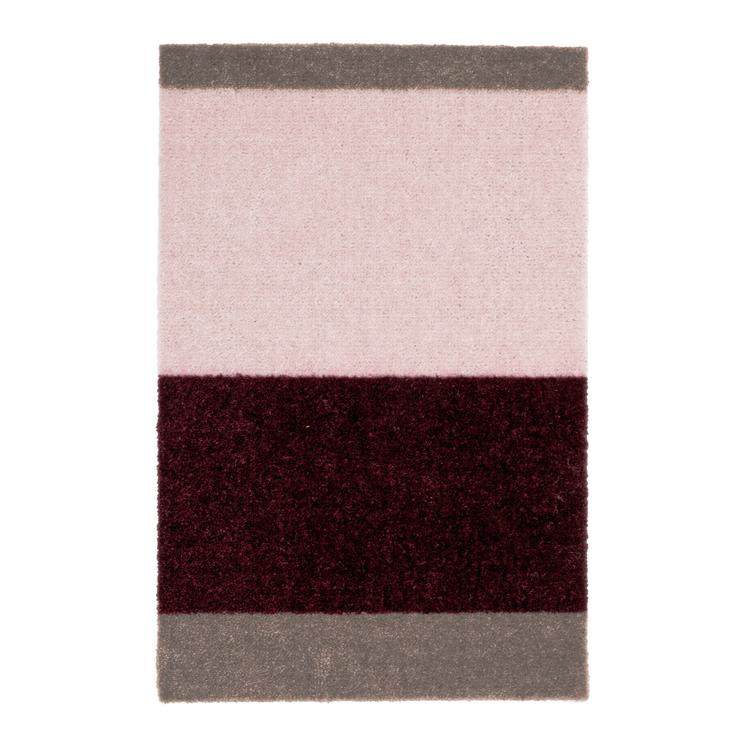 Tica Copenhagen Stripes horizontal rug, 40 x 60 cm, sand - bordeaux ...