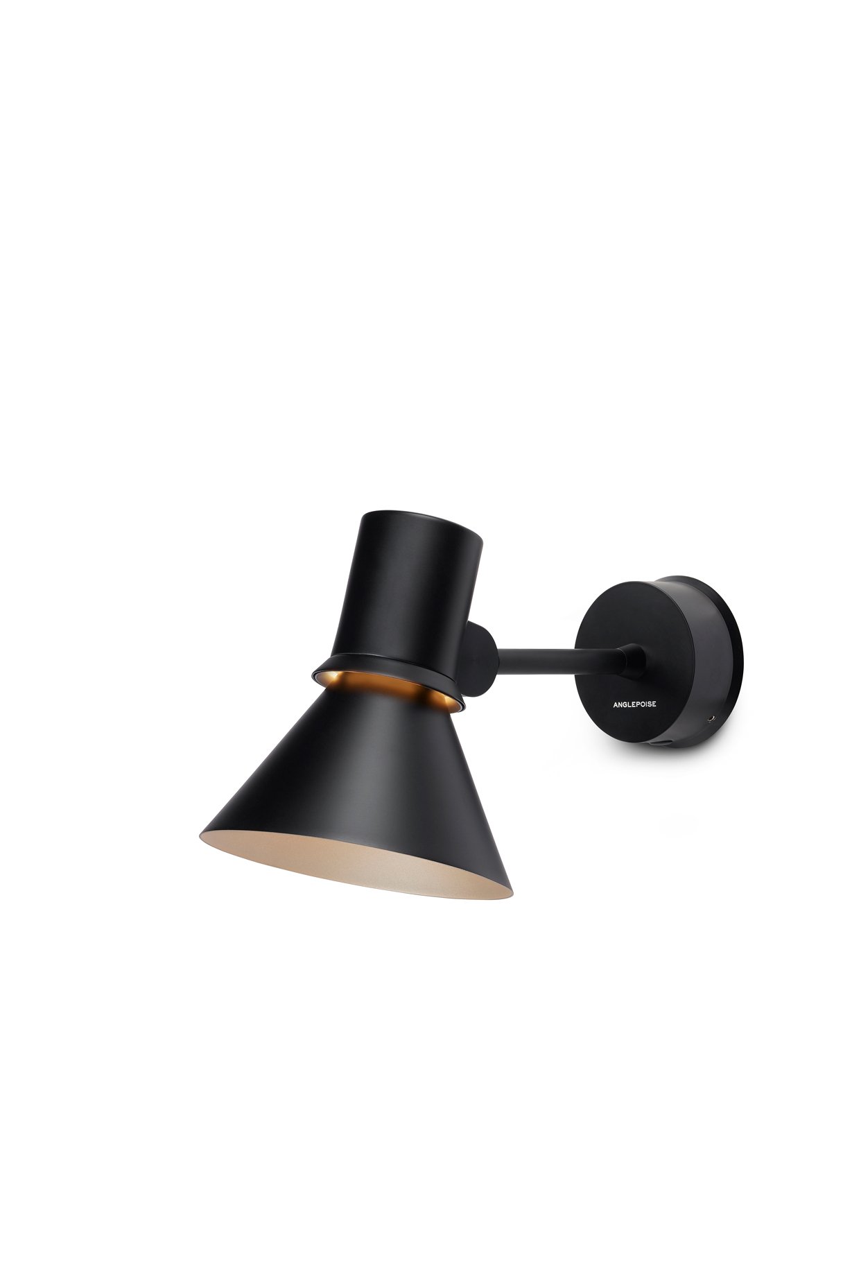 Anglepoise Type 80 W1 wall lamp, hardwired, matte black | Finnish ...