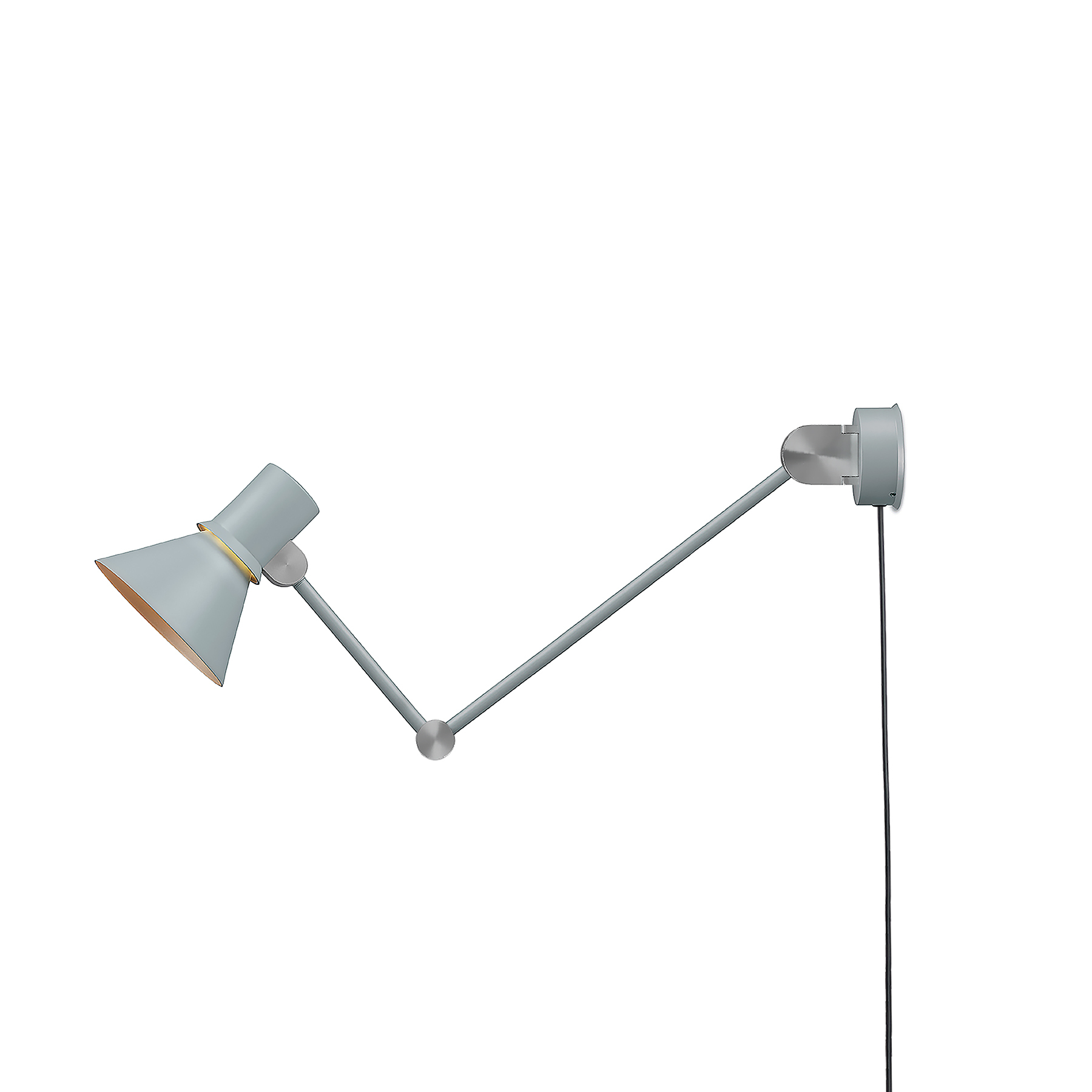 Anglepoise Type 80 W3 wall lamp with cable, grey mist | Finnish Design Shop