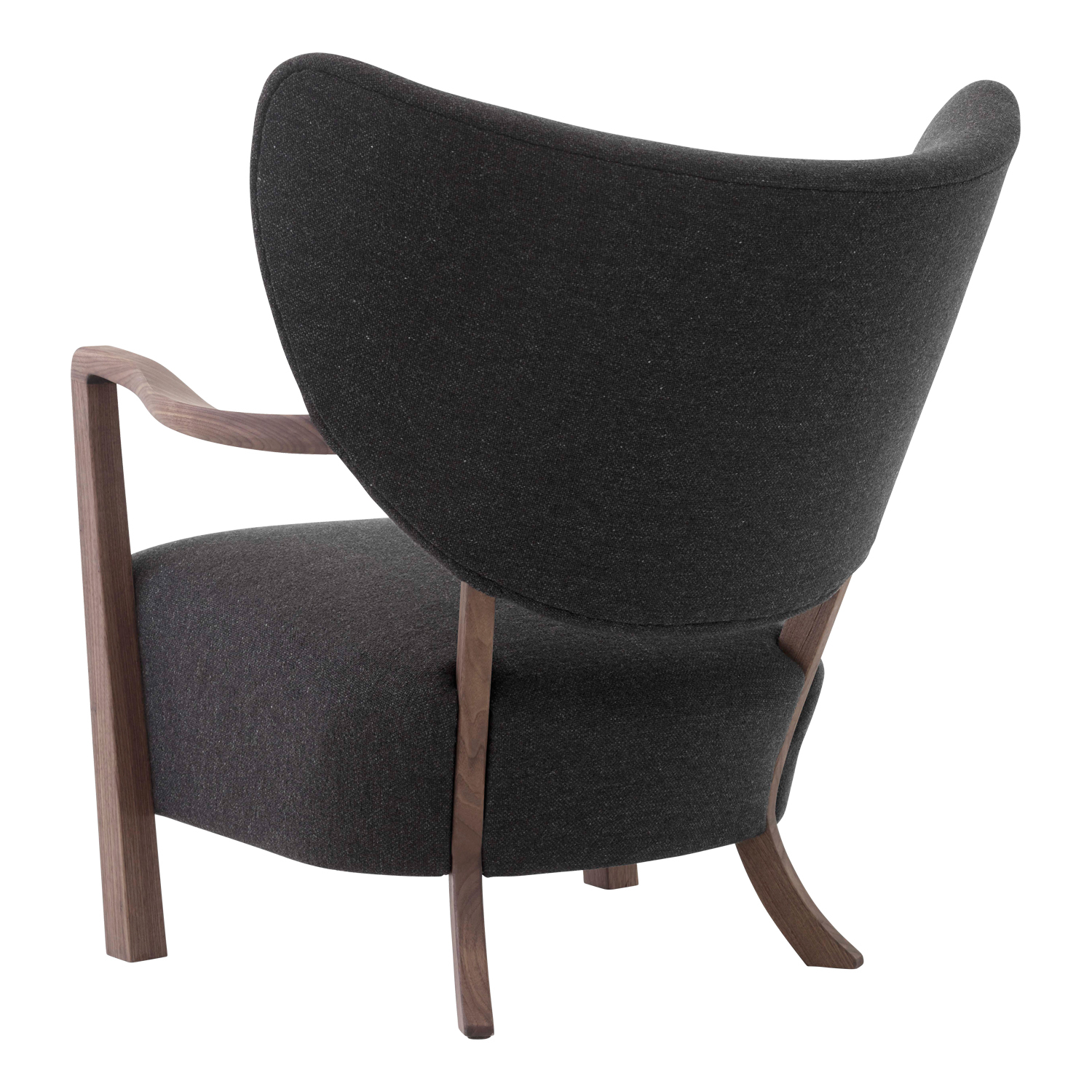&Tradition Wulff ATD2 lounge chair, Hallingdal 376 - walnut | Finnish ...