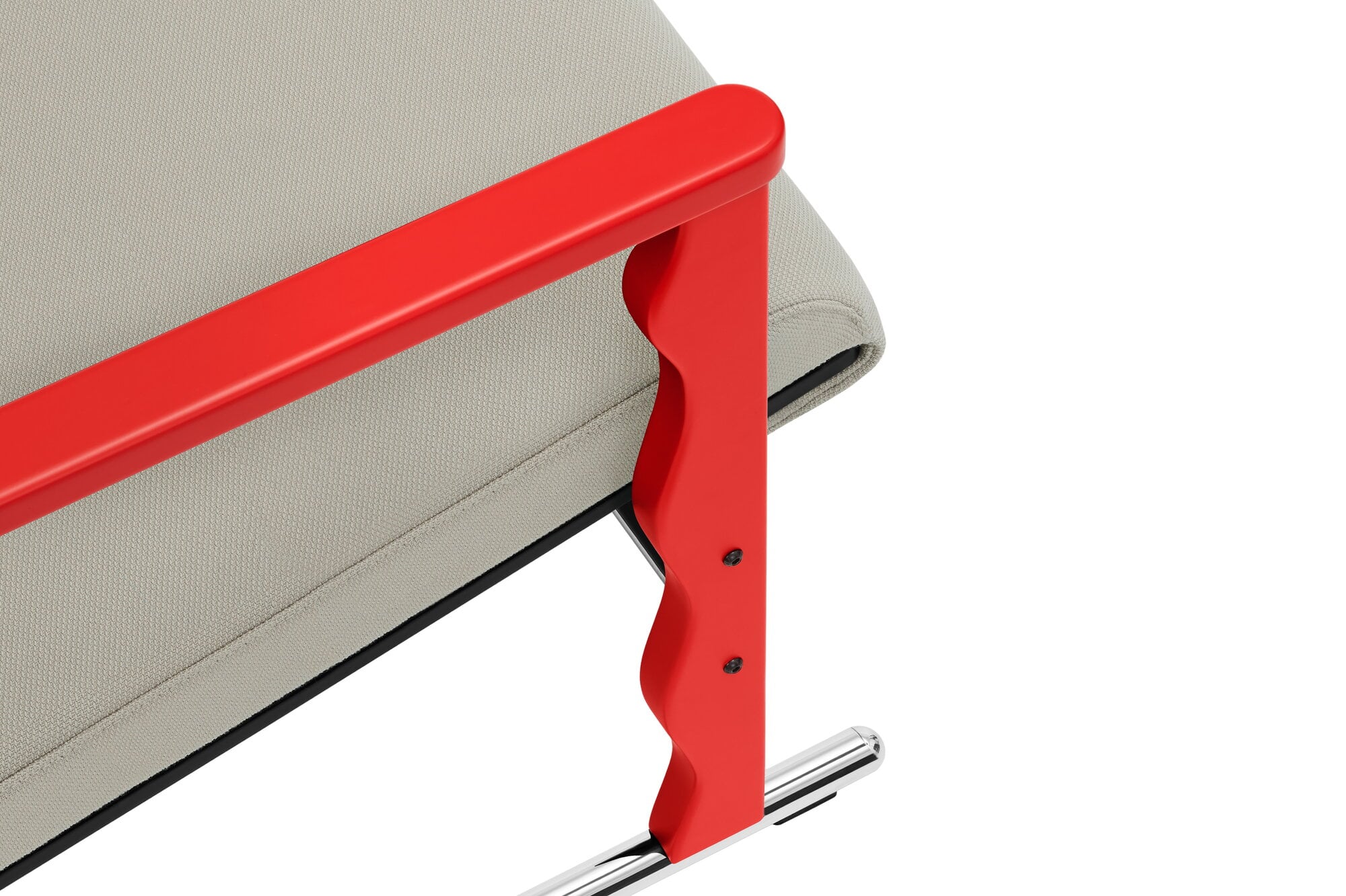 Hem Experiment lounge chair 503, red - light beige | Finnish Design Shop