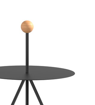 Viccarbe Trino table, black - oak handle | Finnish Design Shop