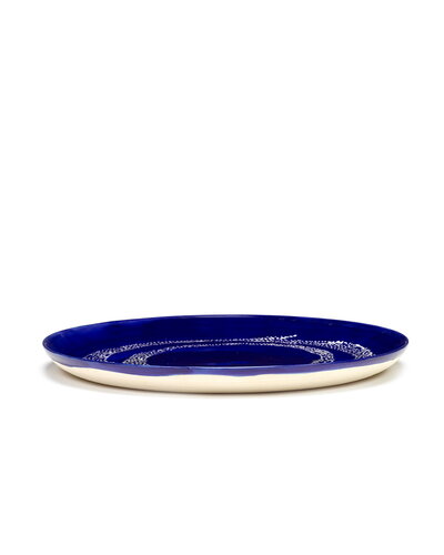 Serax Feast plate, L, 2 pcs, blue - white | Finnish Design Shop