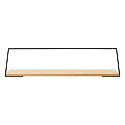 Audo Copenhagen Rail shelf, oak - black | Finnish Design Shop