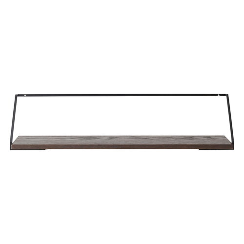 Audo Copenhagen Rail shelf, dark stained oak - black | Finnish Design Shop