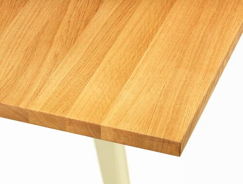 Vitra EM Table 220 x 90 cm, oak - Japanese red | Finnish Design Shop