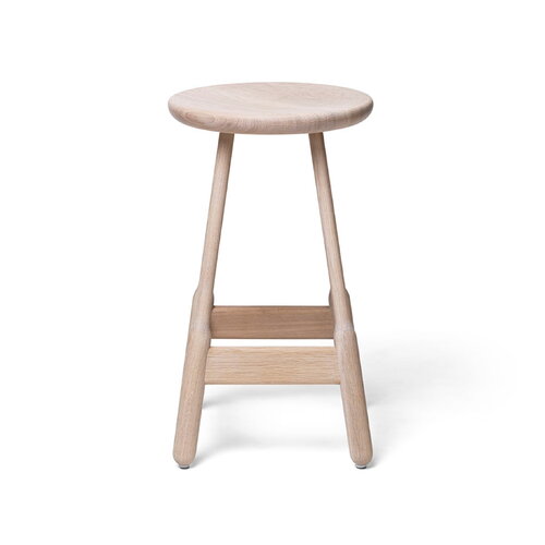 Massproductions Albert bar stool, white oiled oak | Finnish Design Shop