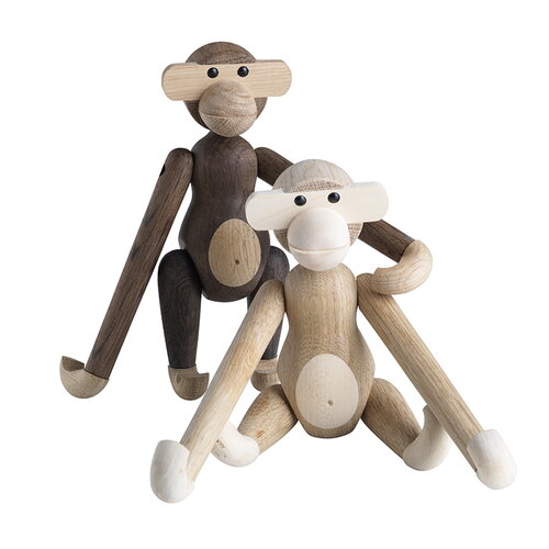 Kay Bojesen Denmark Wooden Monkey, small, oak - maple | Finnish Design Shop