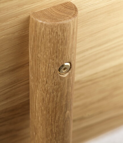 FDB Møbler G30 Radius bed frame, 180 x 200 cm, oiled oak | Finnish ...