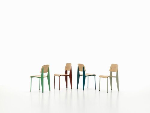 Vitra Standard chair, Japanese red - oak | Finnish Design Shop UK
