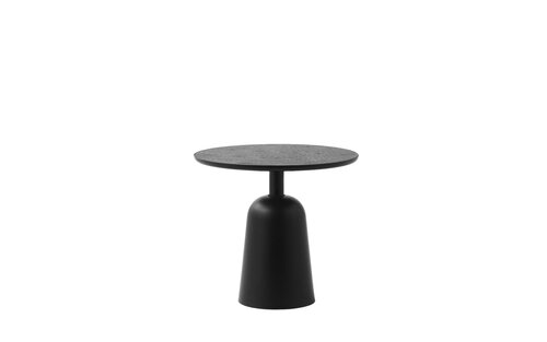 Normann Copenhagen Turn side table 55 cm, black | Finnish Design Shop