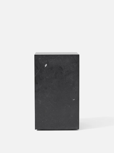Audo Copenhagen Plinth table, high, black Marquina marble | Finnish ...