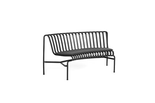 HAY Palissade Park dining bench add-on, in, anthracite | Finnish Design ...