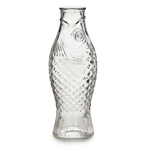Serax Fish & Fish bottle, clear | Finnish Design Shop UK