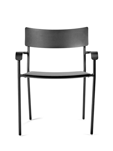 Serax August chair with armrests, wide, black | Finnish Design Shop