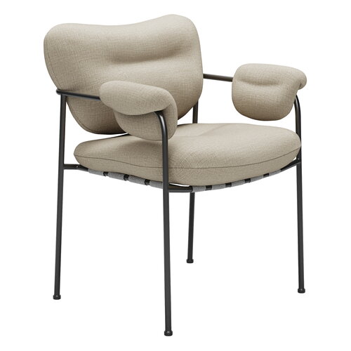 Fogia Bollo chair, Lido 16 beige - black | Finnish Design Shop