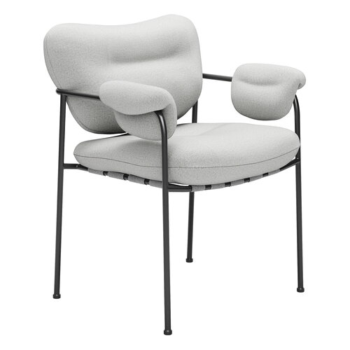 Fogia Bollo chair, Lido 27 silver - black | Finnish Design Shop