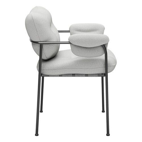 Fogia Bollo chair, Lido 27 silver - black | Finnish Design Shop