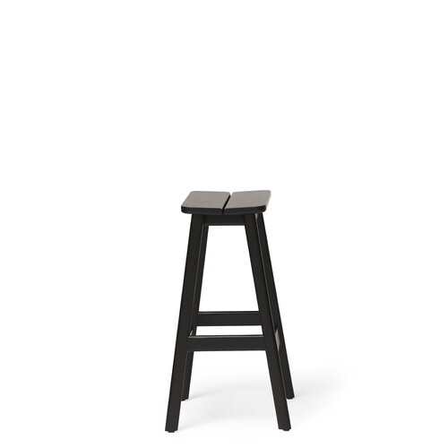 Form & Refine Angle bar stool, 65 cm, black stained beech | Finnish ...