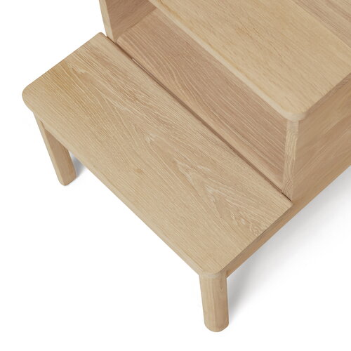 Form & Refine A Line step ladder, white oak | Finnish Design Shop