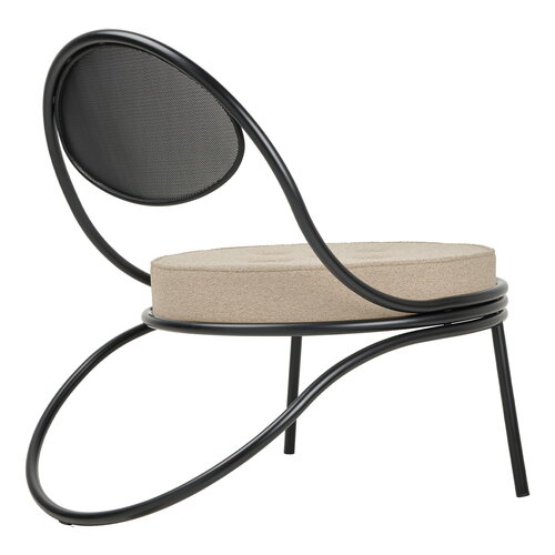 GUBI Copacabana lounge chair, black - Limonta Lorkey 41 | Finnish ...