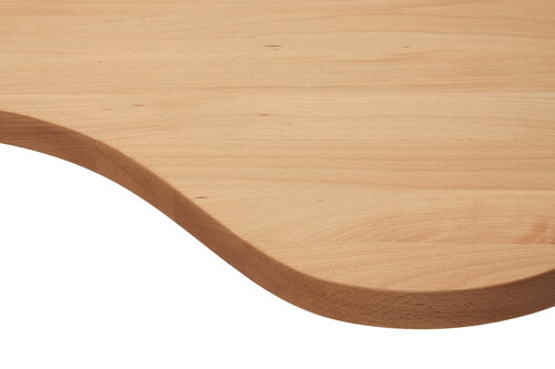 Hem Worm coffee table, large, beech - steel | Finnish Design Shop