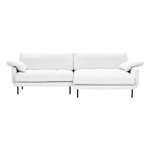 Interface Bebé sofa w/ chaise longue, right, white Jagger 1 - black ...