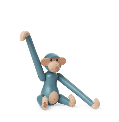 Kay Bojesen Denmark Wooden monkey, mini, vintage blue | Finnish Design Shop