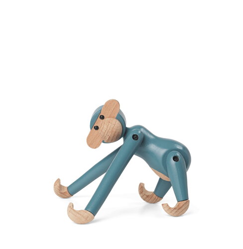 Kay Bojesen Denmark Wooden monkey, mini, vintage blue | Finnish Design Shop