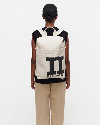 Marimekko Mono Backpack Solid backpack, cotton | Finnish Design Shop