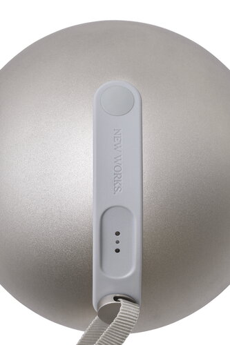 New Works Sphere portable lamp, warm grey | Finnish Design Shop