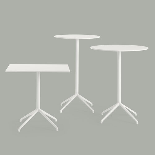 Muuto Still Cafe bar table 75 cm, h. 95 cm, white | Finnish Design Shop