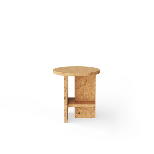 Nine Tee side table, round, natural cork | Finnish Design Shop