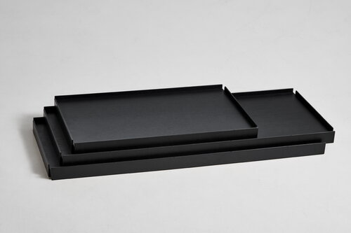 Woud Tray shelf, high, black | Finnish Design Shop