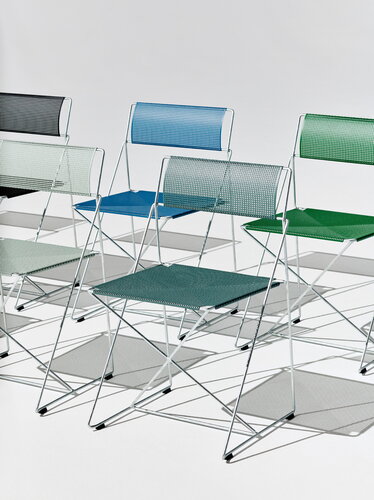 HAY X-Line chair, hot galvanized - powder blue | Finnish Design Shop