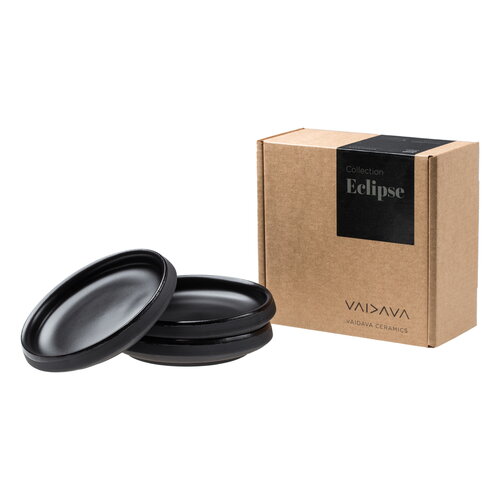 Vaidava Ceramics Eclipse snack plate 11,5 cm, 3 pcs, black | Finnish ...