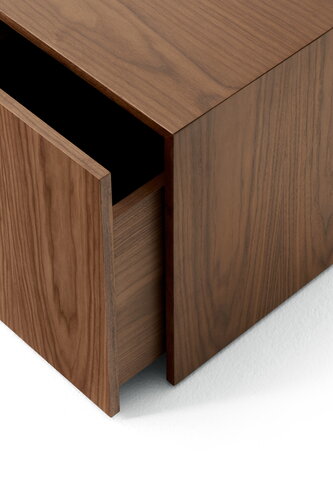 New Works Mass side table with drawer, walnut | Finnish Design Shop