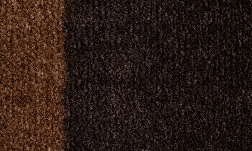 Tica Copenhagen Stripes horizontal rug, 40 x 60 cm, cognac - d.brown ...
